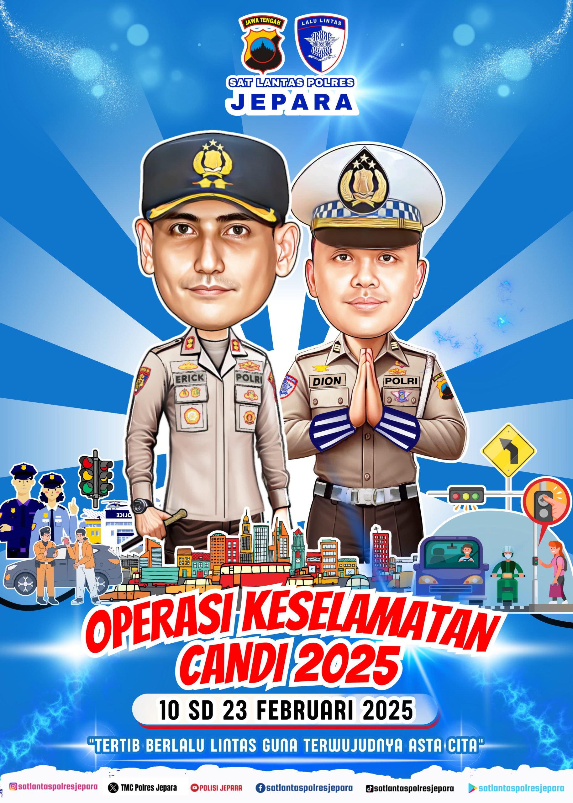 Gelar Operasi Keselamatan Candi 2025, Polres Jepara Minta Pengendara Tertib Berlalu Lintas ...